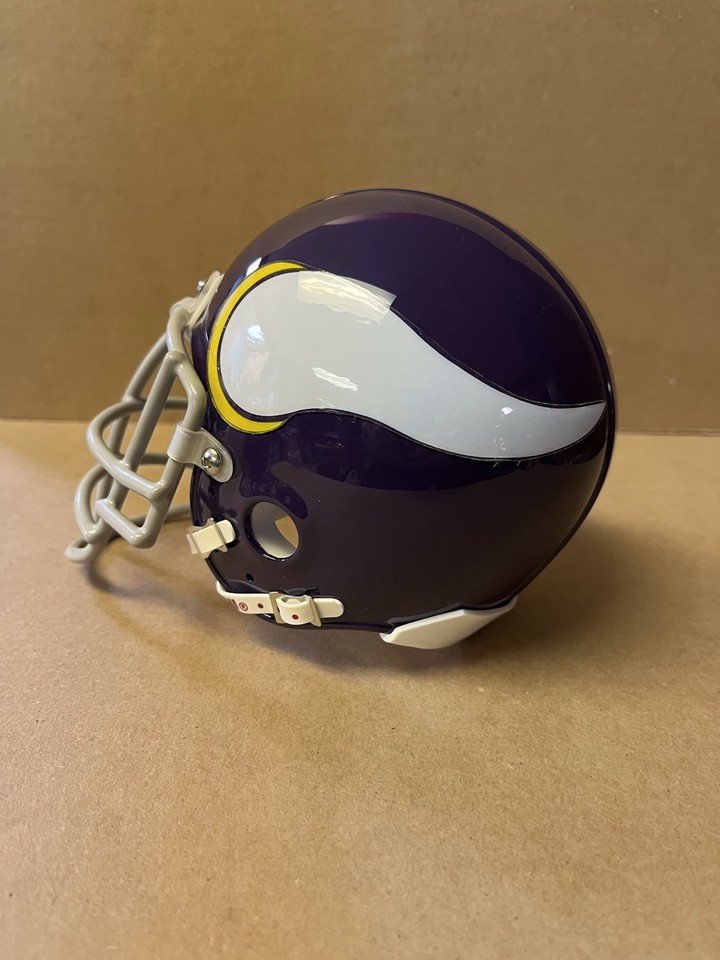 Minnesota Vikings custom riddell Throwback VSR4 mini helmet. | eBay