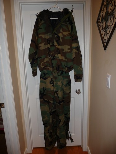 US MILITARY WOODLAND CAMOUFLAGE MOPP NBC CHEMICAL PROTECTIVE SUIT-Free ...
