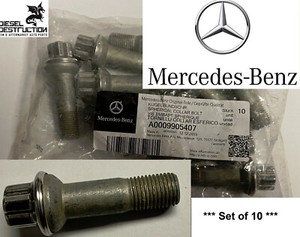 Set of 10 Genuine Mercedes-Benz Wheel Bolts OEM# A0009905407 Made in ...