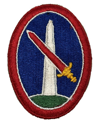 Original WWII US ARMY MILITARY DISTRICT OF WASHINGTON CUT EDGE PATCH | eBay