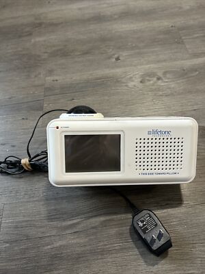 C) Lifetone Bedside Fire Alarm & Clock Model HLAC151, No Bed Shaker Or ...