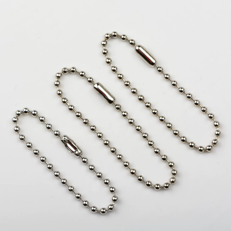 10x Beads Waist Buckle Stainless Steel Ball Bead Chain Connector ...