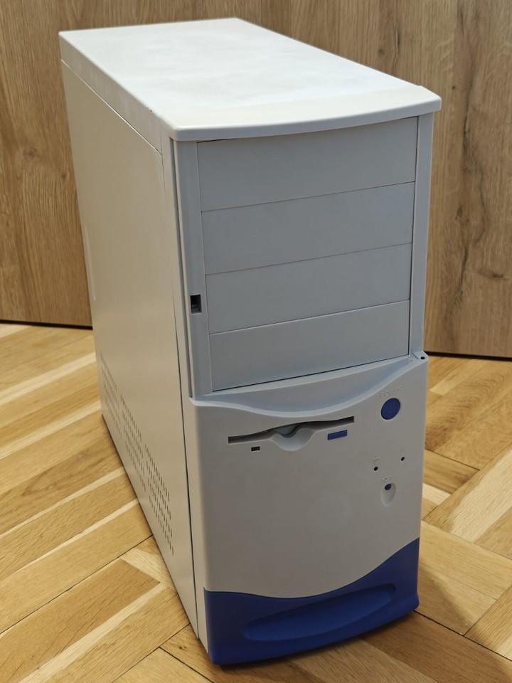 Retro PC Case ATX with floppy drive 1.44MB and power supply 350W | eBay