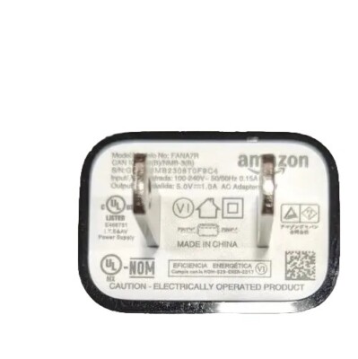 Genuine OEM Amazon Fire TV Stick AC Power Adapter USB plug charger ...