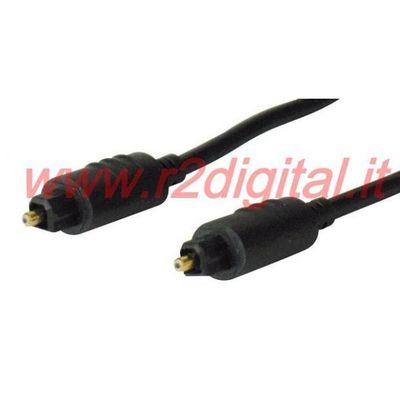 CAVO FIBRA OTTICA TOSLINK 5 METRI OTTICO SPDIF CAVETTO TV HI FI AUDIO ...