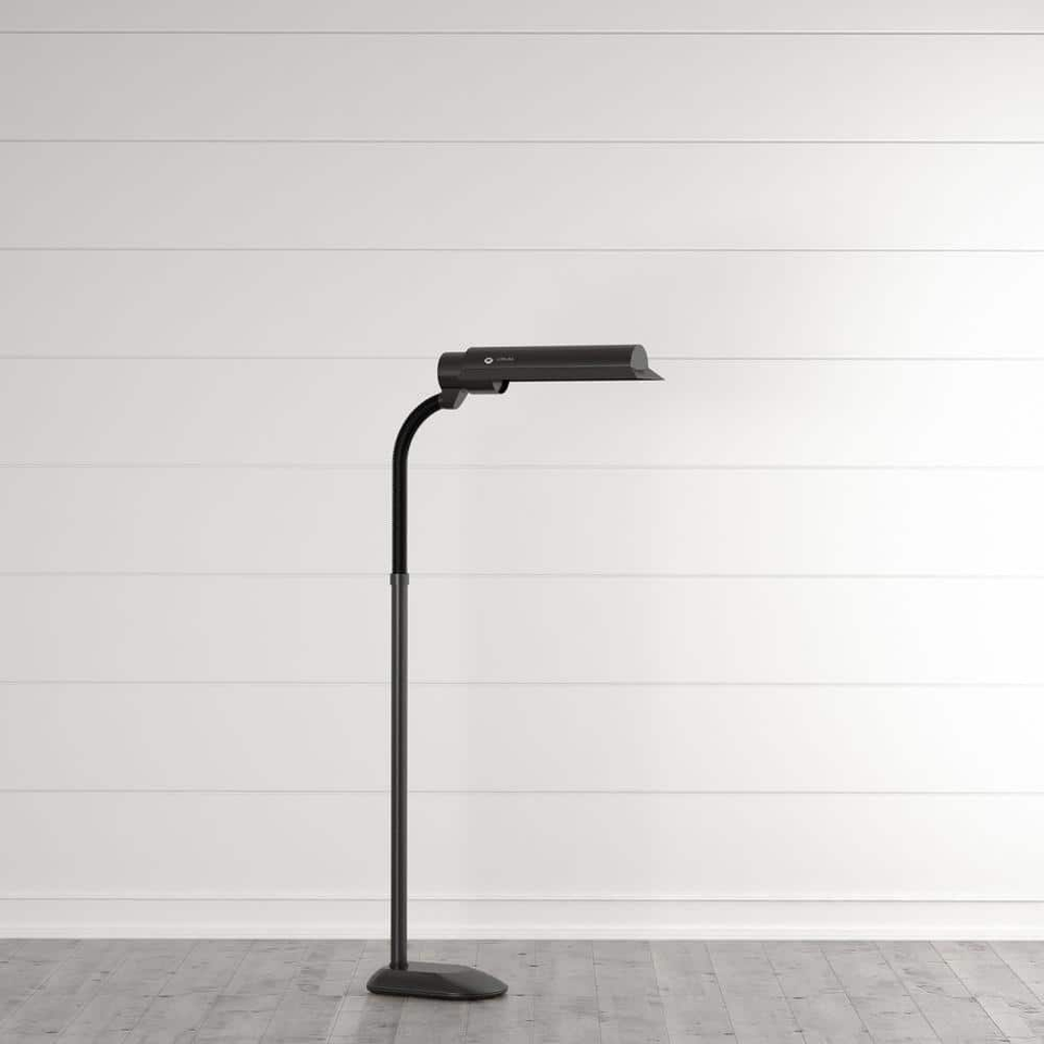 OttLite T81G5T Wing Shade VisionSaver 18-Watt Floor Lamp, Black | eBay