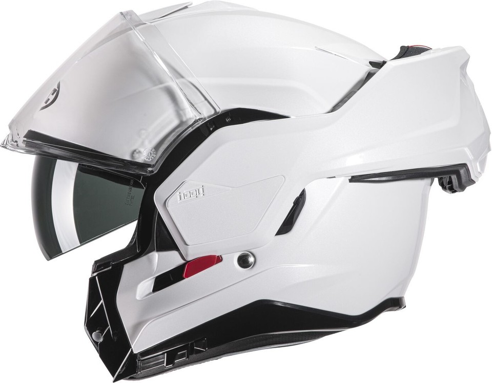 Modular Motorcycle Helmet HJC I100 White Size XL Flip Back | eBay