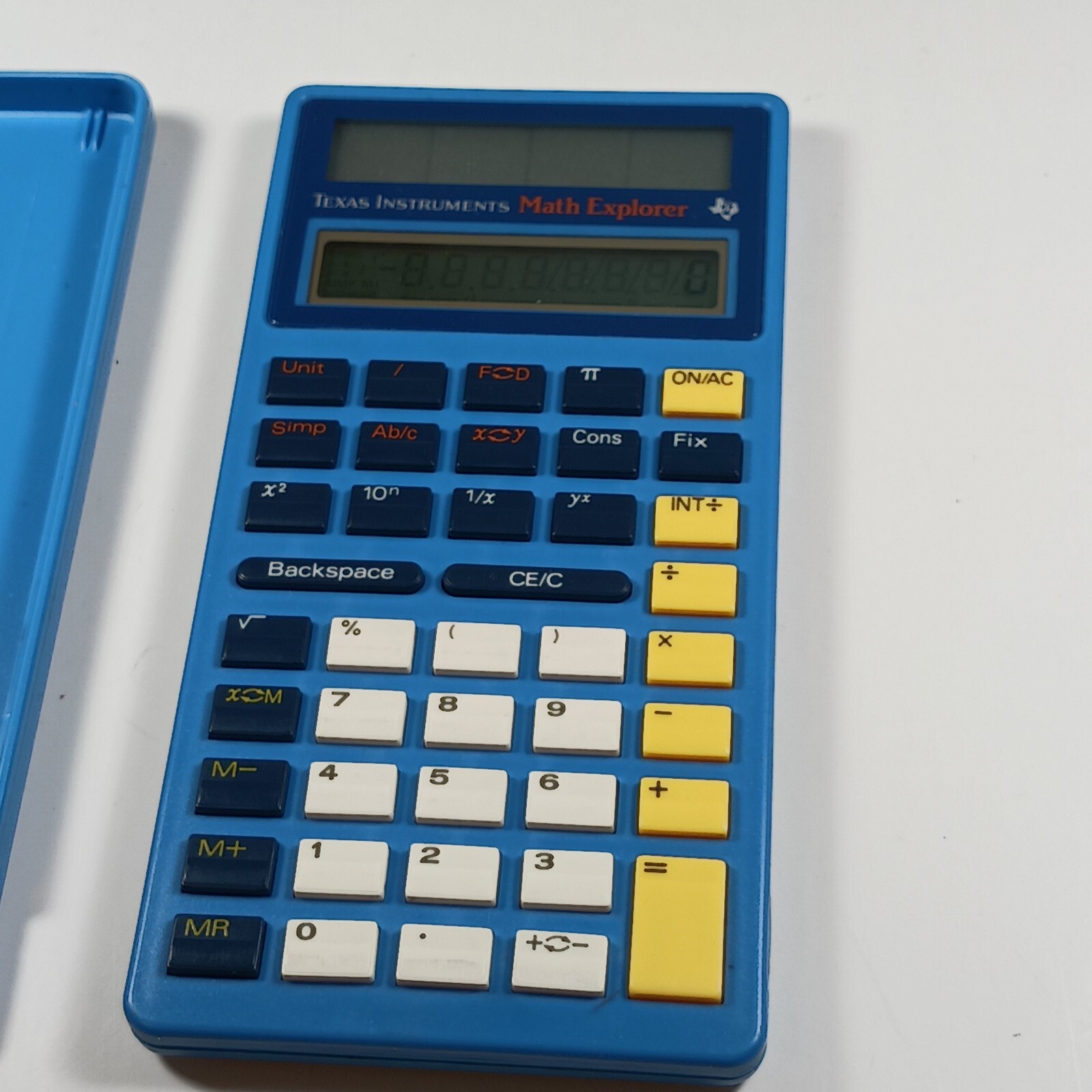 Texas Instruments Math Explorer Calculator With Cover Blue Works | eBay