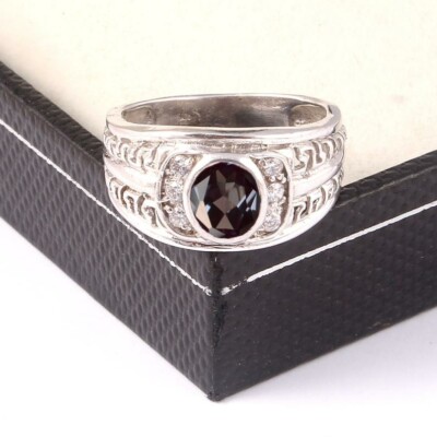 Alexandrite Ring June Birthstone Color Changing Ring Oval Cut Gems Ring ...