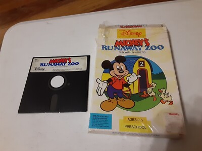 Disney Mickey's Runaway Zoo PC Game 5.25" Floppy Disk | eBay