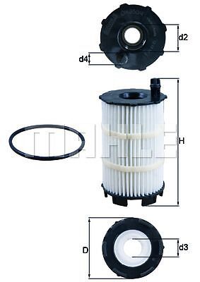 Mahle Oil Filter OX350/4D fits Audi A6 Allroad C6, 4FH 4.2 FSI quattro ...