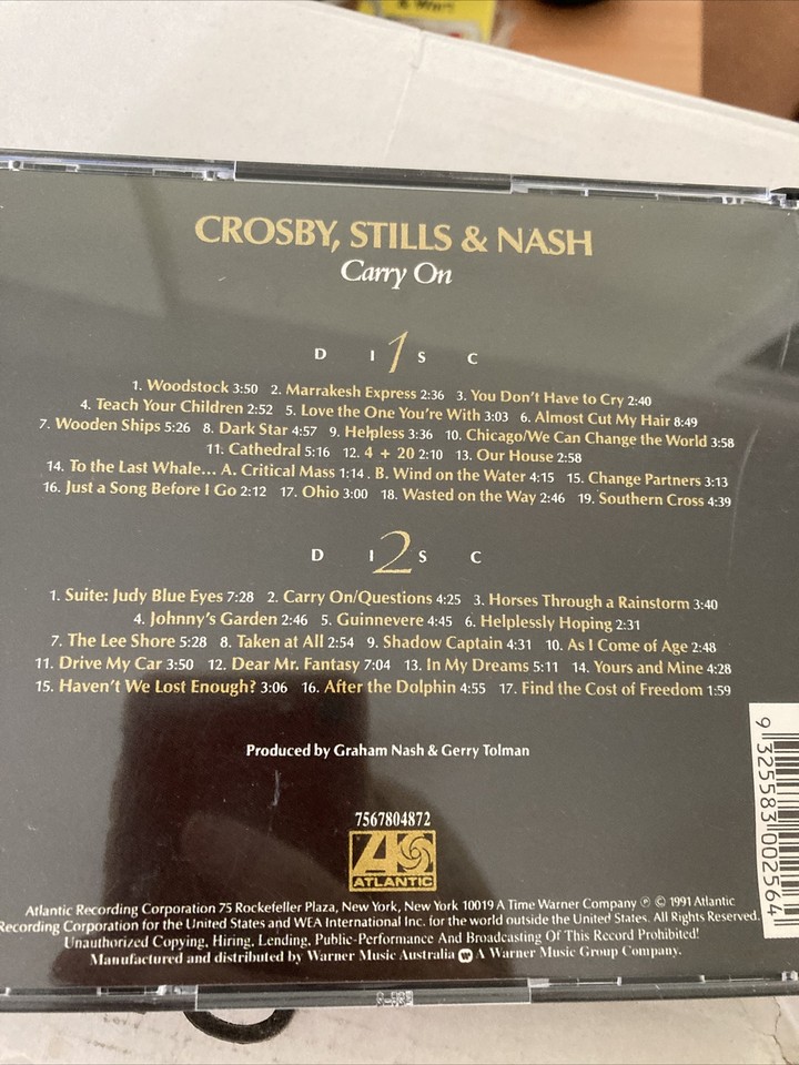 Stills & Nash Crosby : Carry On Double CD | eBay