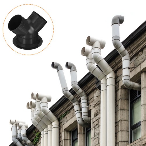 3 Way Duct Splitter 3"x3"x4" Y Reducer Exhaust Pipe Adapter w Flange ...