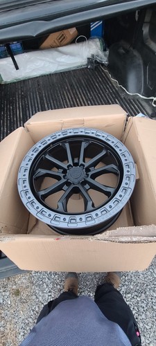 17 20" TIS Wheels 556BA Satin Black with Anthracite 5 Spoke Off-Road ...