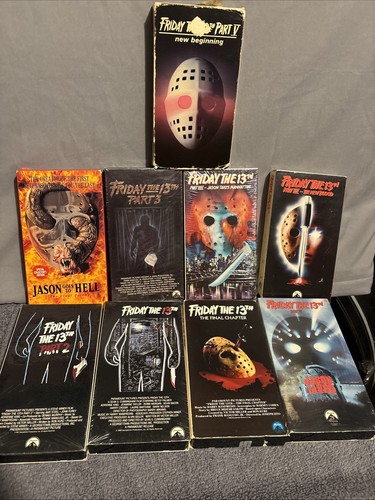 Lot Of 9 Friday 13th VHS Movies | eBay