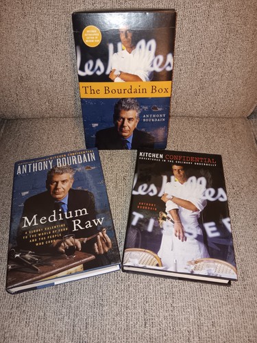The Bourdain Box Anthony Bourdain SIGNED Medium Raw & Kitchen Confidential | eBay