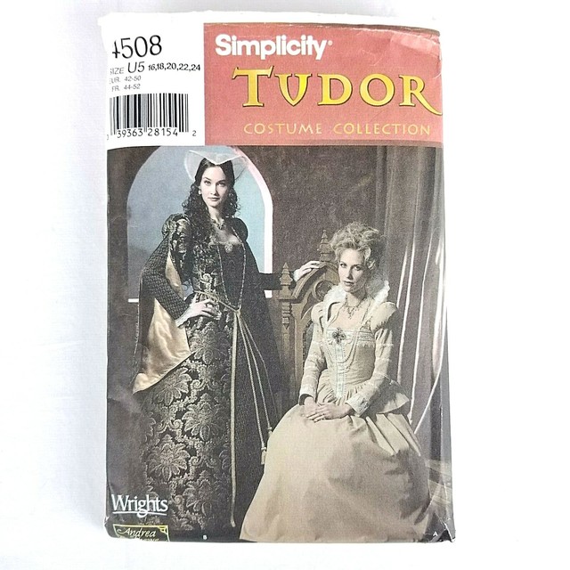 Sewing Pattern Simplicity 4508 Women S Tudor Era Royal Costume Dresses ...