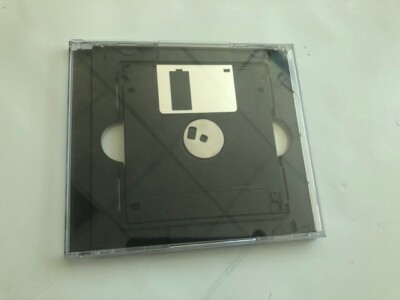 100 New Rare Double 3.5" Floppy Diskette Tray, Black in Jewel Cases ...
