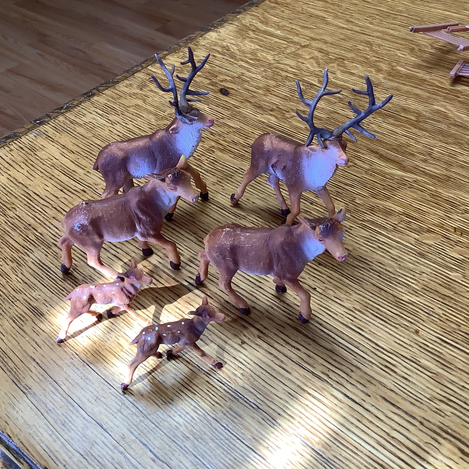 Vintage Hard Plastic Elk Lot Of Six Used | eBay