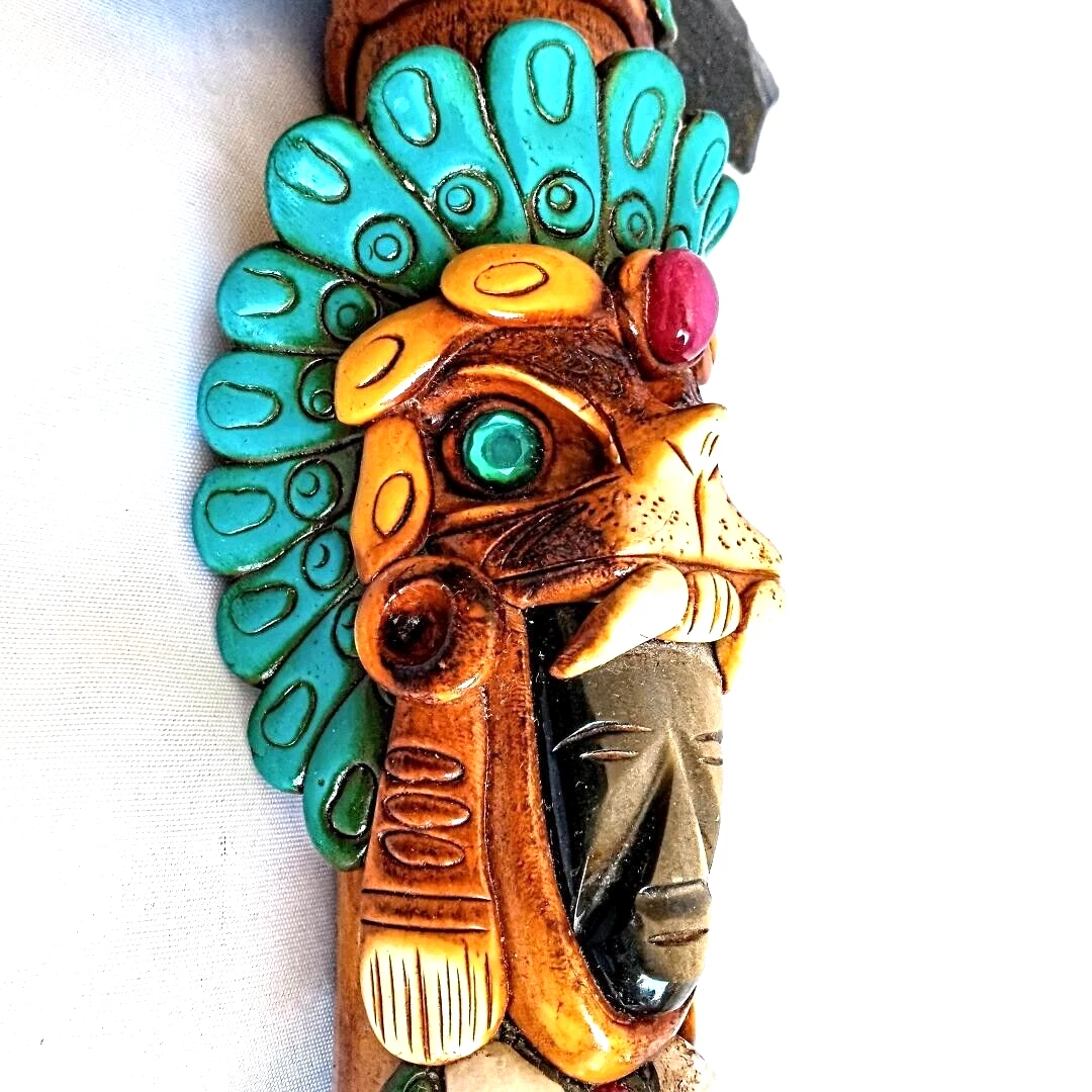Jaguar Warrior Aztec Mask