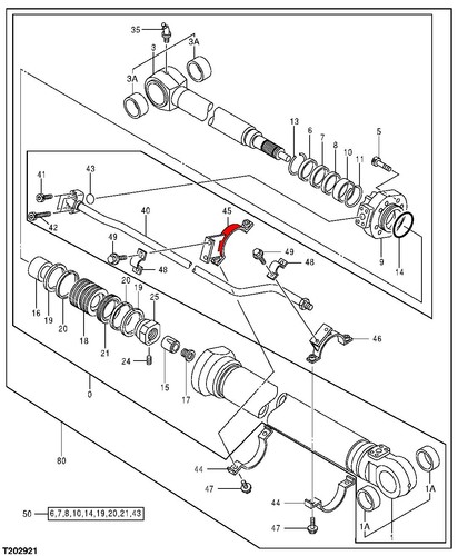 JOHN DEERE 8046730 LOOP CLAMP CRLS HYEX TYPE1 MODEL 230 LCR HX1 5340-01 ...