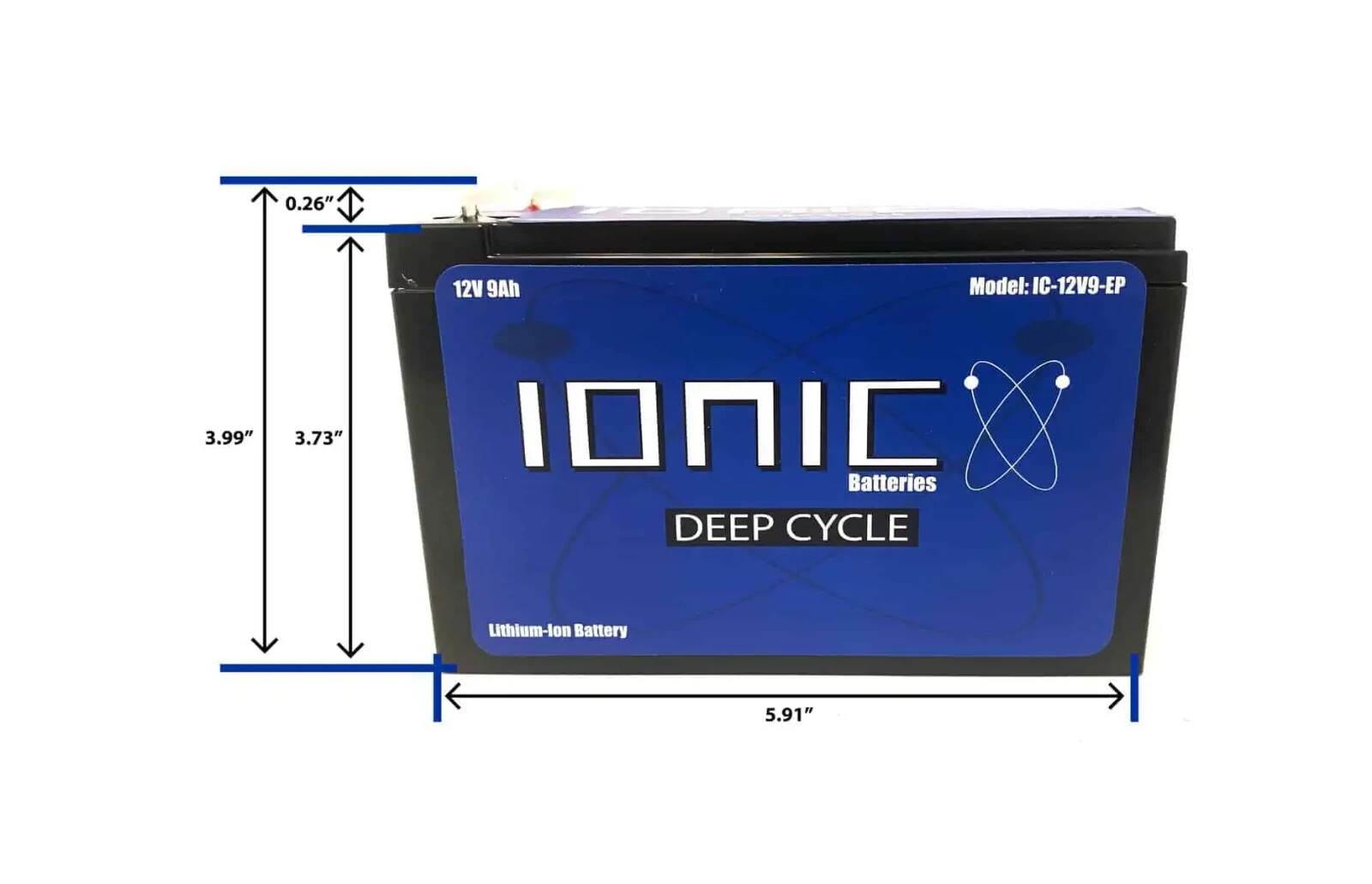 Ionic Deep Cycle 12V 9Ah Lithium Battery – La Paz County Sheriff's ...