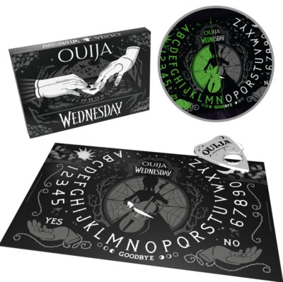 Ouija Wednesday Addams Edition Quija Board Game 2-4 Players Ages 8 to ...
