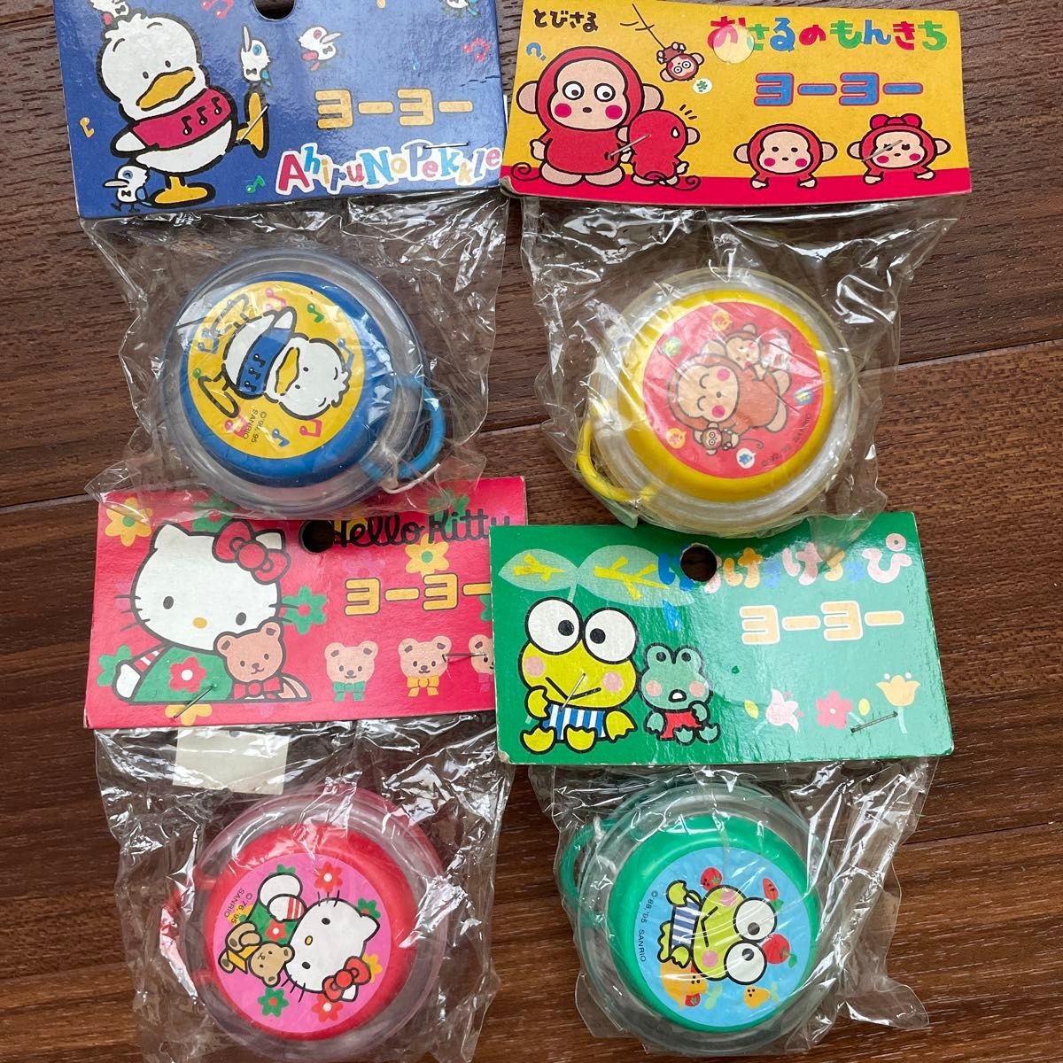 Sanrio Yoyo 4 Duck Curious Monkichi Hello Kitty Kerokeroppi | eBay