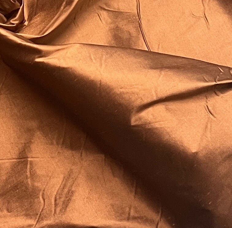 Rust Black Iridescent 100% Silk Dupioni Fabric 54” Wide Sold By Yard | eBay
