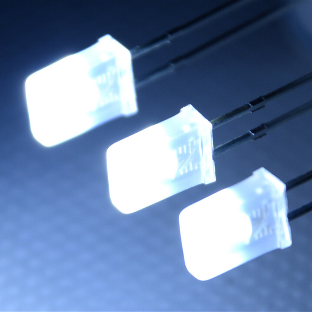100pcs 2*5*7mm Rectangular Square LED Diodes White/Green/Red/BlueS.ar ...