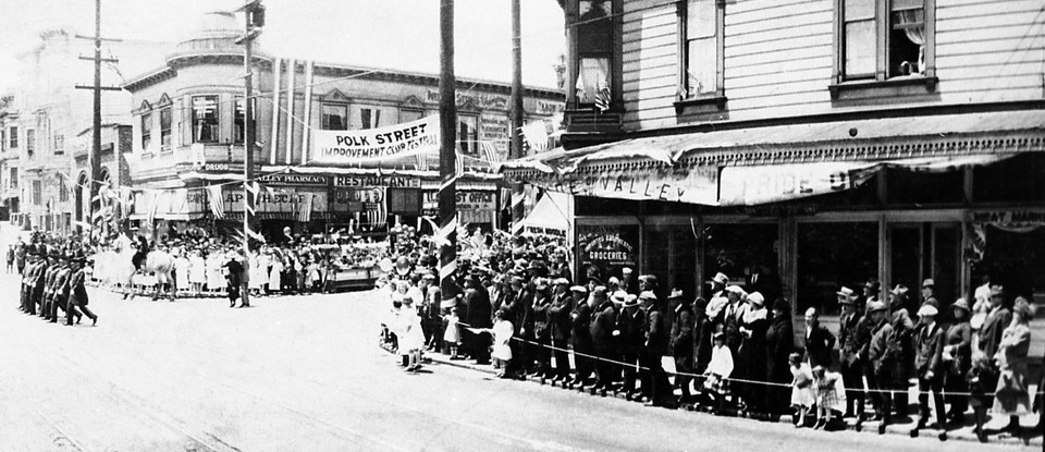 1910s SAN FRANCISCO POLK STREET IMPROVEMENT CLUB FESTIVAL,PRIDE VALLEY ...