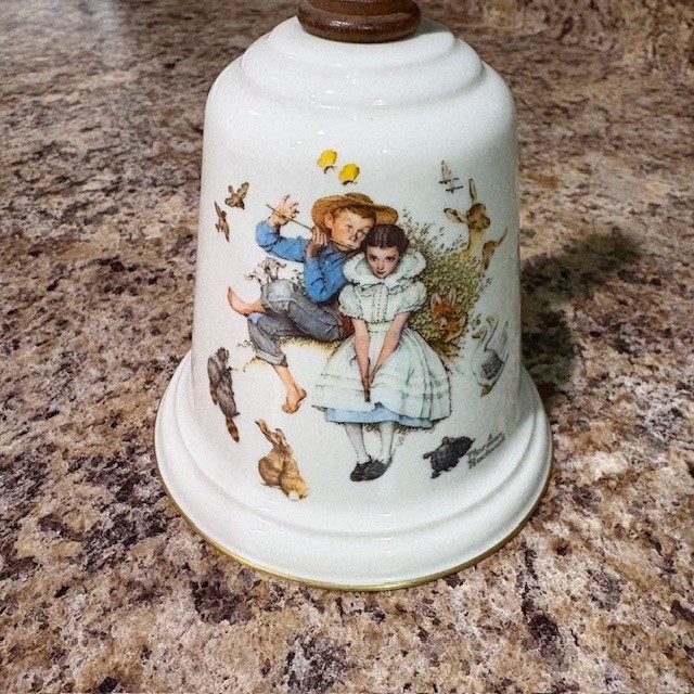 Vintage Norman Rockwell "Love's Harmony" Bell by Gorham, 1975 | eBay