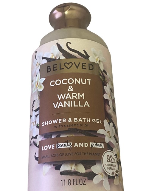 Beloved Coconut & Warm Vanilla Shower & Bath Gel Body Wash 11.8 fl oz ...