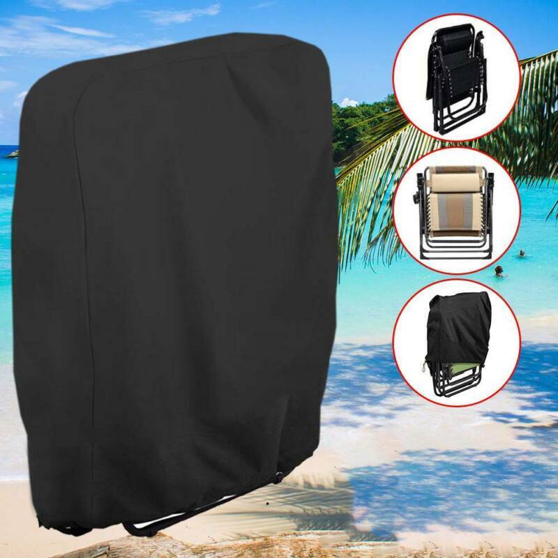 Folding Reclining Chair Cover Storage Bag Rattan Garden Sun Lounger ...