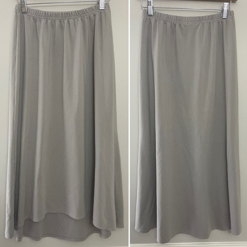 Bryn WALKER USA Made Taupe Modern Minimalist Lagenlook Midi Modal Skirt ...