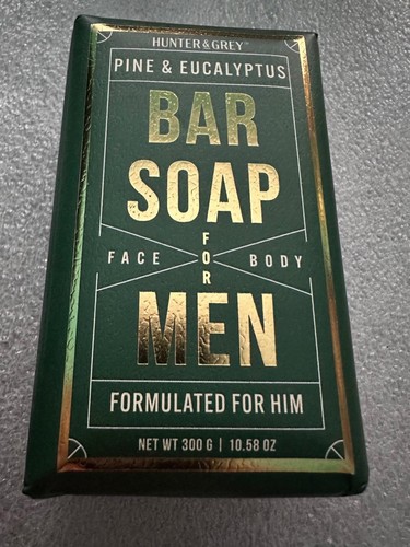 Hunter & Grey Merry Christmas Holiday Bar Soap Mens Pine Eucalyptus for ...