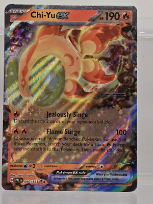 Chi-Yu ex 040/193 Paldea Evolved ULTRA RARE HOLO Pokemon Card Shiny ...