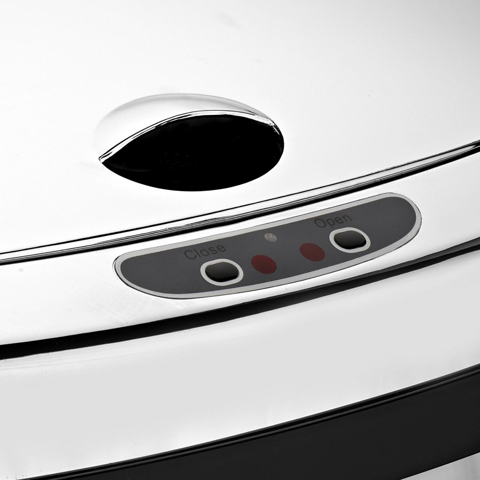 42L Kitchen Sensor Bin Automatic Waste Dustbin Home Office Chrome Lid ...