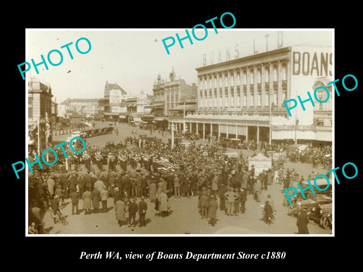 OLD 8x6 HISTORIC PHOTO OF PERTH WESTERN AUSTRALIA BOANS DEPARTMENT ...