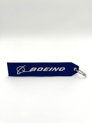 Boeing Flight Crew Pilot Blue Keychain Tag | eBay