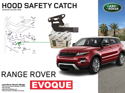 GENUINE LAND ROVER HOOD SAFETY CATCH RANGE ROVER EVOQUE DISCOVERY SPORT ...