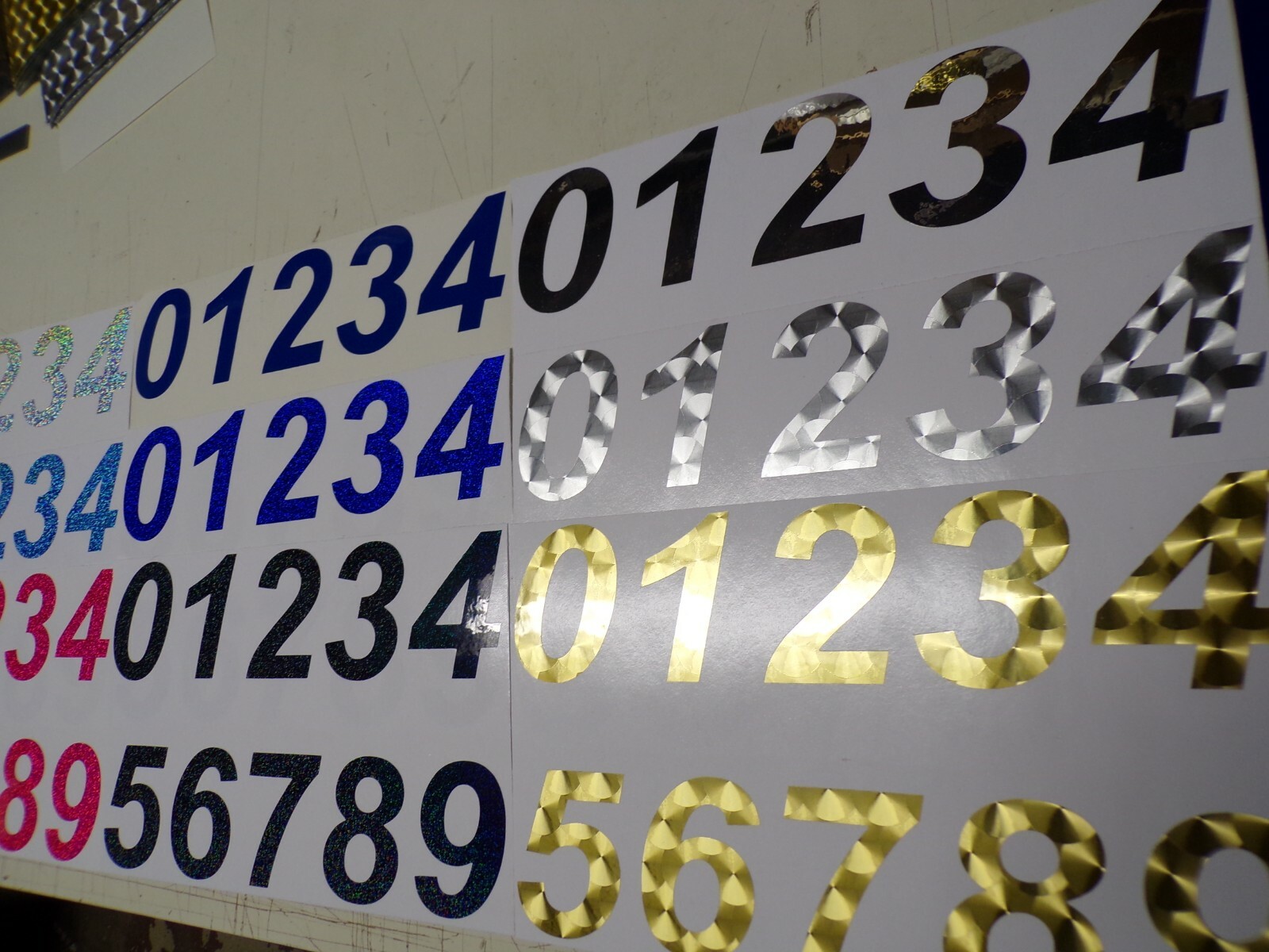 Peel-and-Stick Vinyl Numbers (Variety of Colors and Patterns) | eBay