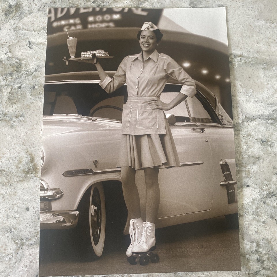 Vintage Roller Skate Waitress Photo 1950’s | eBay