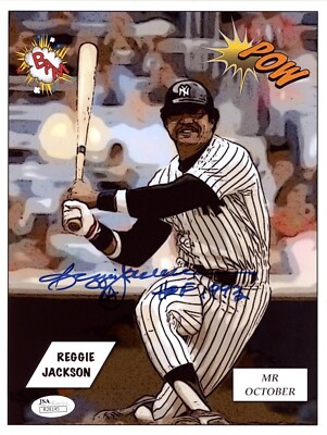 Reggie Jackson HOF Signed/Inscribed 8x10 Photo NY Yankees JSA COA | eBay