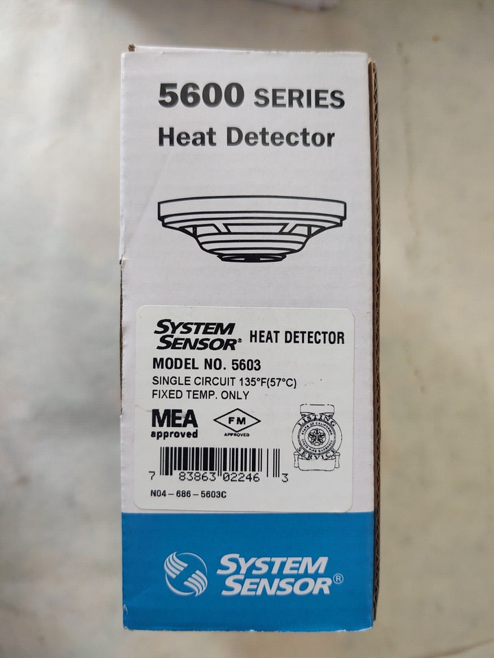 System Sensor Single Circuit 135ºF Heat Detector 5603 | eBay