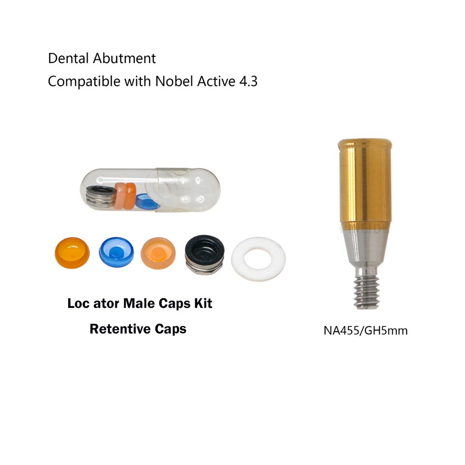 Locator Abutment Attachment Retention Cap Inserts Tool For Nobel Active ...