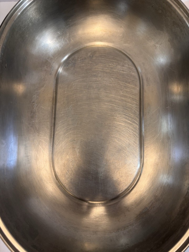 Revere Ware Stainless Steel Turkey Roaster Pan 18x12.5x6.5 No Rack USA ...