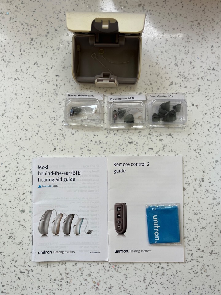 Unitron Moxi Now hearing aids including remote control | eBay UK