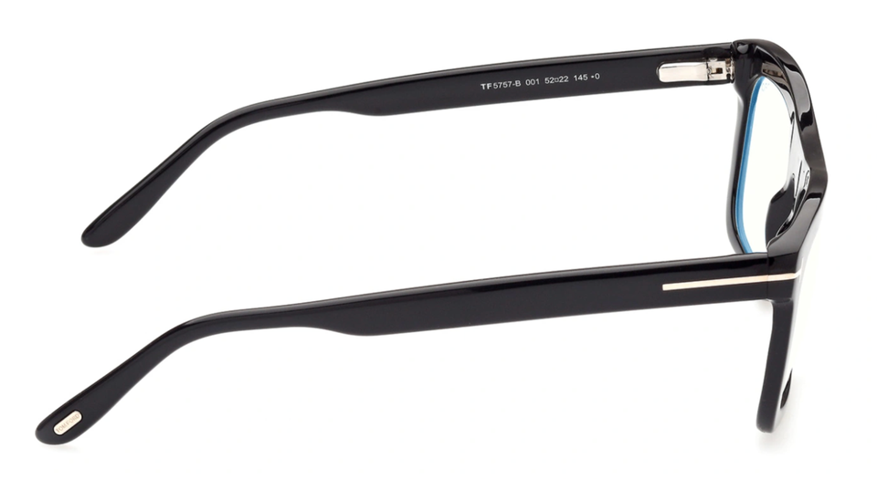 New Tom Ford Reading Glasses TF 5757-B 001 52-22 145 Black & Gold ...