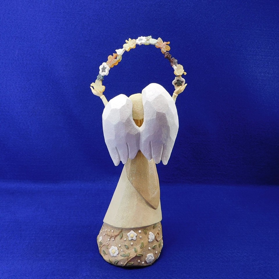 Enesco Foundations Angel Figurine Karen Hahn "God Smiled The Day You ...
